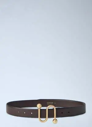 Sportmax Hook Buckle Leather Belt