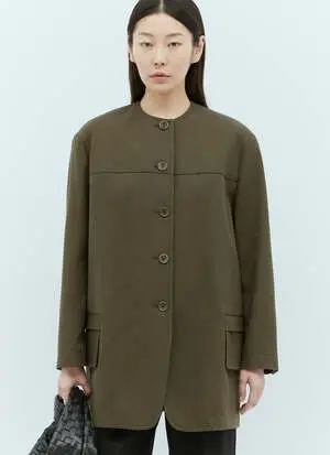 Max Mara Woven Jacket - Green