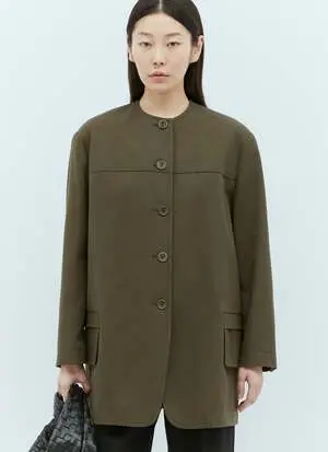 Max Mara Woven Jacket - Green