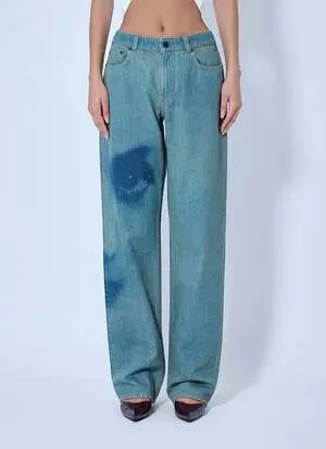 JEAN PAUL GAULTIER Wide-leg Denim Trousers - Blue