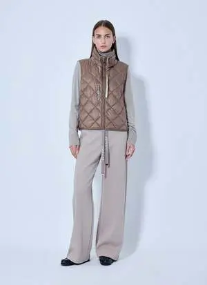 Max Mara Quilted Gilet With High Neck