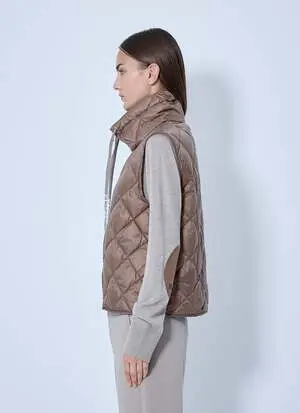 Max Mara Quilted Gilet With High Neck