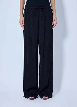Dries Van Noten Puvis Wide-leg Satin Pants - Black