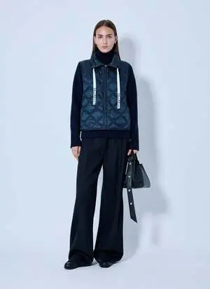 Max Mara Quilted Gilet With Drawstring Collar