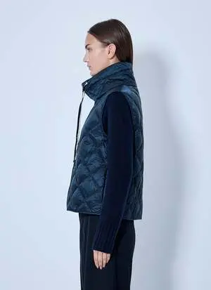 Max Mara Quilted Gilet With Drawstring Collar