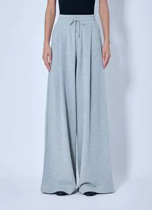 Dries Van Noten Wide-leg Drawstring Trousers - Gray