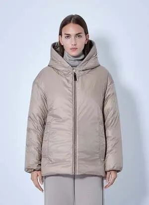 Max Mara Reversible Cashmere Puffer Jacket - Cream