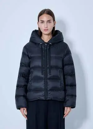 Max Mara Padded Hooded Jacket - Black