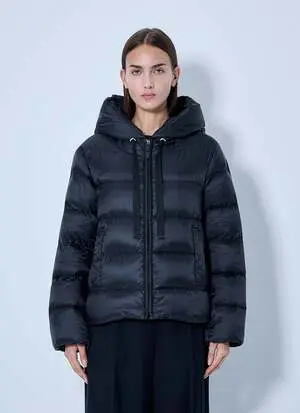 Max Mara Padded Hooded Jacket - Black