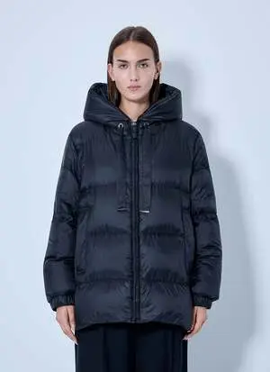Max Mara Hooded Puffer Jacket - Black
