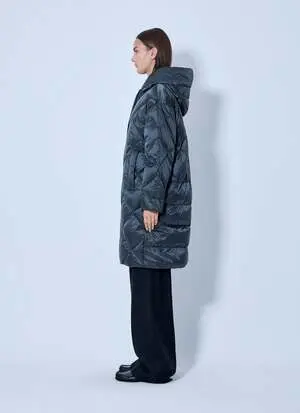 Max Mara Quilted Hooded Coat