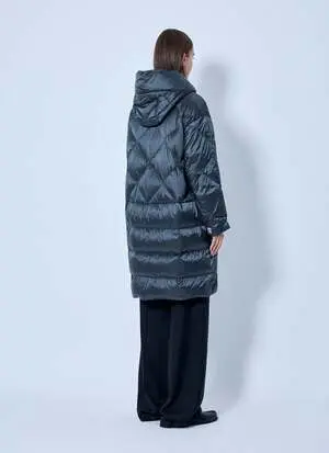 Max Mara Quilted Hooded Coat