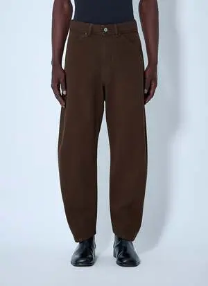 LEMAIRE Wide-leg Denim Trousers - Brown