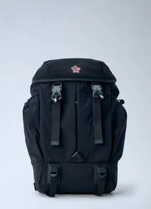 Moncler Leather-trim Backpack - Black