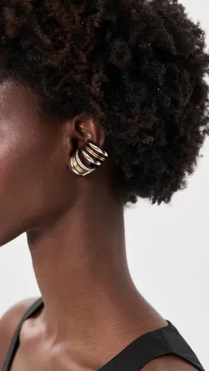 Rabanne Punk Two-tone Xl Link Ear Cuff