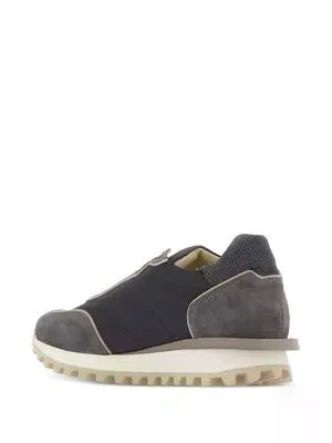 Eleventy Suede-panelled Sneakers