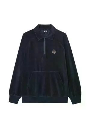 FINGERCROXX Corduroy Half-zip Sweater