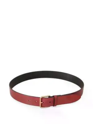 Dolce & Gabbana Logo-engraved Leather Belt - Red