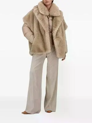 Herno Faux-fur Short-sleeve Jacket