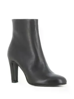 DEL CARLO Pat 12027 Leather Ankle Boots - Black