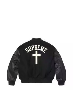 Supreme Cross Varsity Bomber Jacket