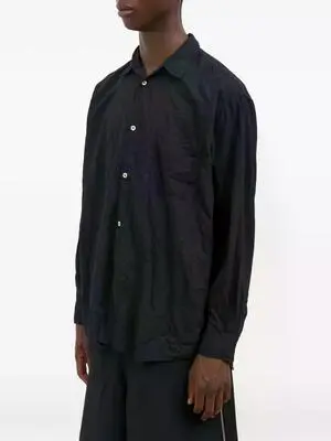 Comme Des Garçons Wrinkled-effect Chest-pocket Shirt