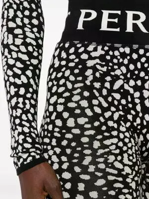 Perfect Moment Leopard-print Jacquard Leggings