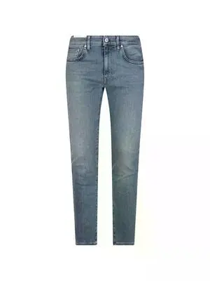 PT TORINO Faded-effect Whiskered Jeans - Blue