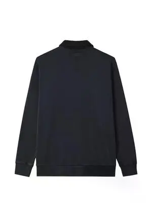 Izzue Quarter-zip Logo-patch Polo Shirt