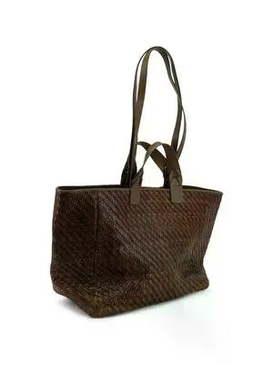 IBELIV Medium Elmio Woven Shoulder Bag - Brown