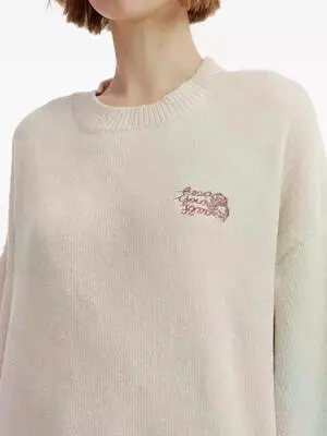 FINGERCROXX Embroidered Logo-patch Sweater