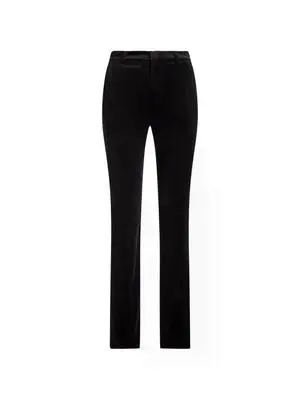 Ralph Lauren Korette Velvet-effect Trousers - Black