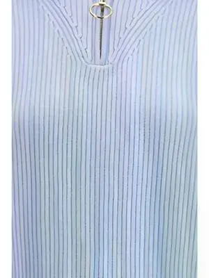 FORTE_FORTE Rib-knit Half-zip Jumper