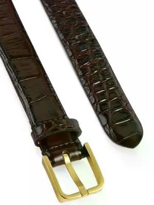 Liviana Conti Octavia Croc-effect Leather Belt