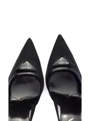 Prada Mesh Fabric Slingback Pumps