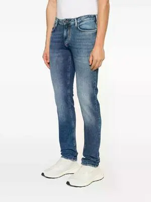 Emporio Armani J06 Faded-effect Slim-fit Jeans