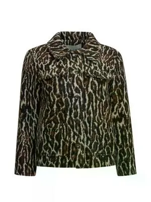 GANNI Leopard Blazer