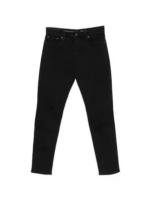 Emporio Armani Logo-plaque Jeans - Black