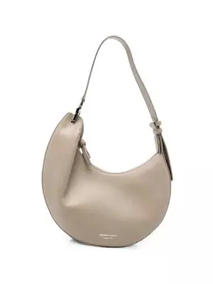 Emporio Armani Grained Leather Tote Bag - Neutrals