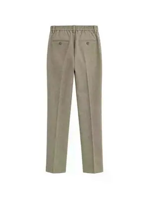 Seventy Elasticated-waistband Pressed-crease Trousers