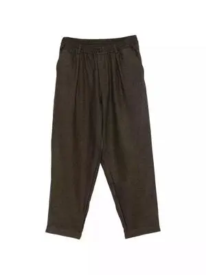 Universal Works Pleated Elasticated-waist Trousers - Brown
