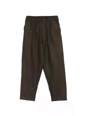 Universal Works Pleated Elasticated-waist Trousers - Brown