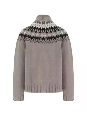 Arch4 Saint Gervais Jacquard-pattern Half-zip Sweater