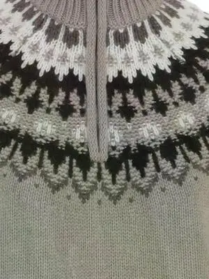 Arch4 Saint Gervais Jacquard-pattern Half-zip Sweater