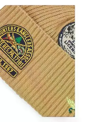 Polo Ralph Lauren Patch-detail Ribbed-knit Beanie