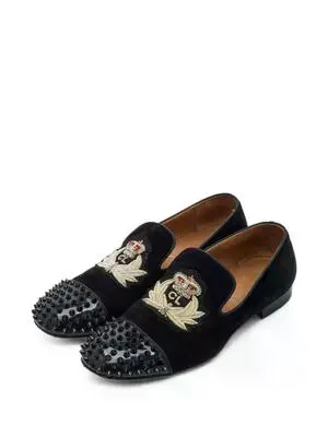 CHRISTIAN LOUBOUTIN Captain Loubi Spiked Slippers