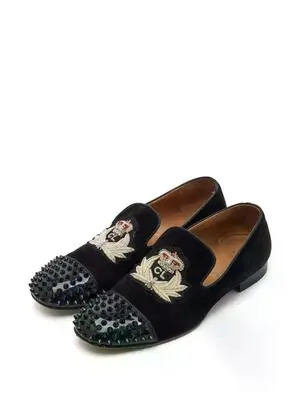 CHRISTIAN LOUBOUTIN Captain Loubi Spiked Slippers