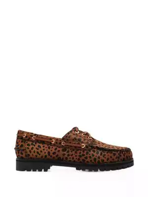 G.H.BASS Mallorie 3 Eye Leopard-print Shoes