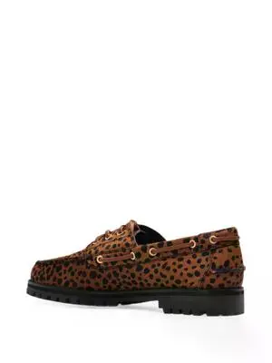 G.H.BASS Mallorie 3 Eye Leopard-print Shoes