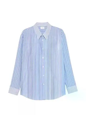 Saint Laurent Striped Long-sleeve Shirt - Blue
